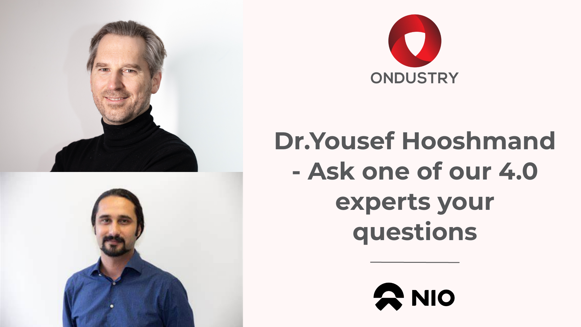 Webinar #18 - Dr.Yousef Hooshmand, NIO - Oct 16, 2023